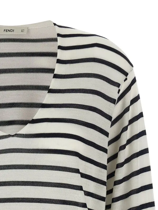 Fendi Striped Wool Sweater