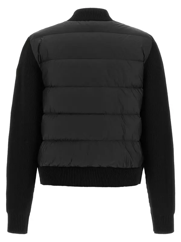 Moncler Padded Back Cardigan - Black
