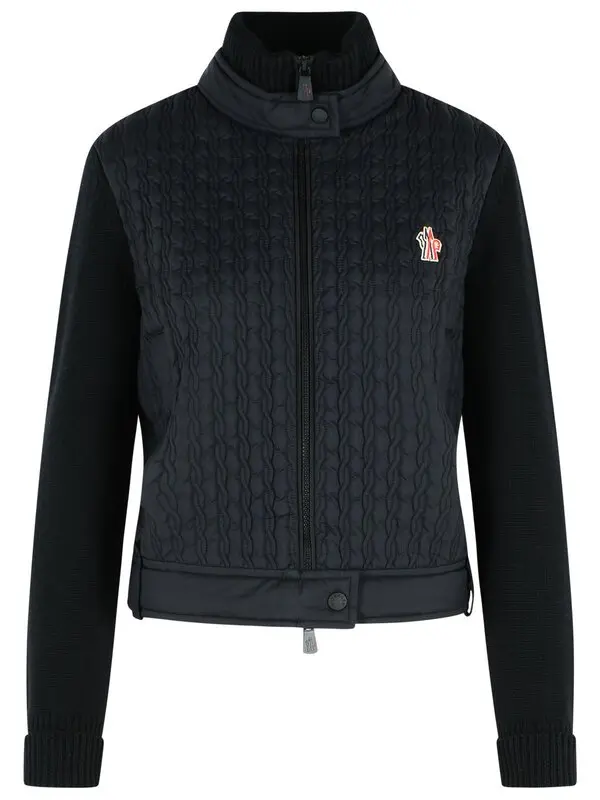Moncler Virgin Wool Padded Cardigan