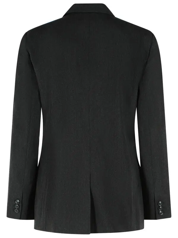 Isabel Marant Étoile Ranya' Double-breasted Grey Virgin Wool Blazer