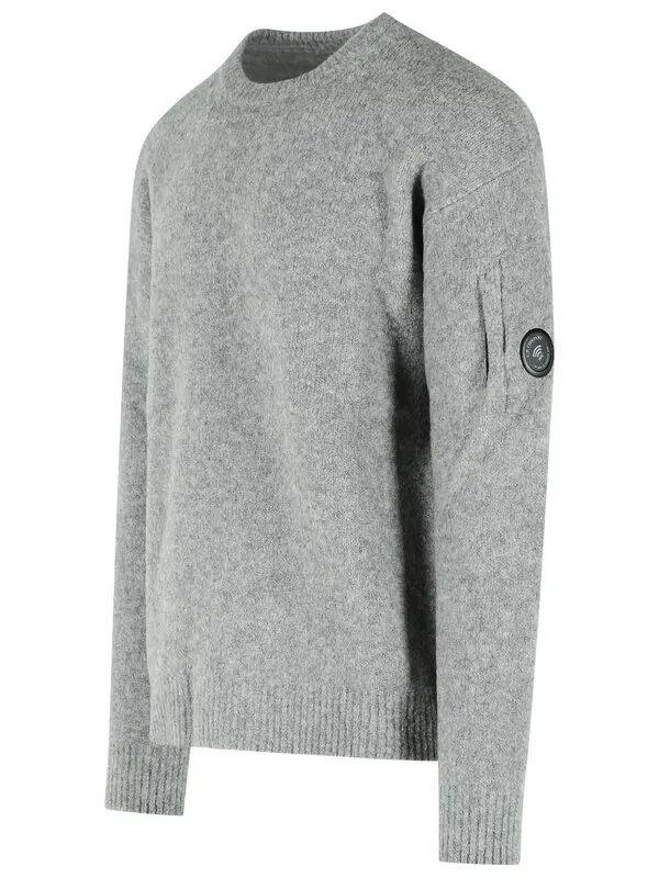 C.P. COMPANY Grey Wool Blend Sweater