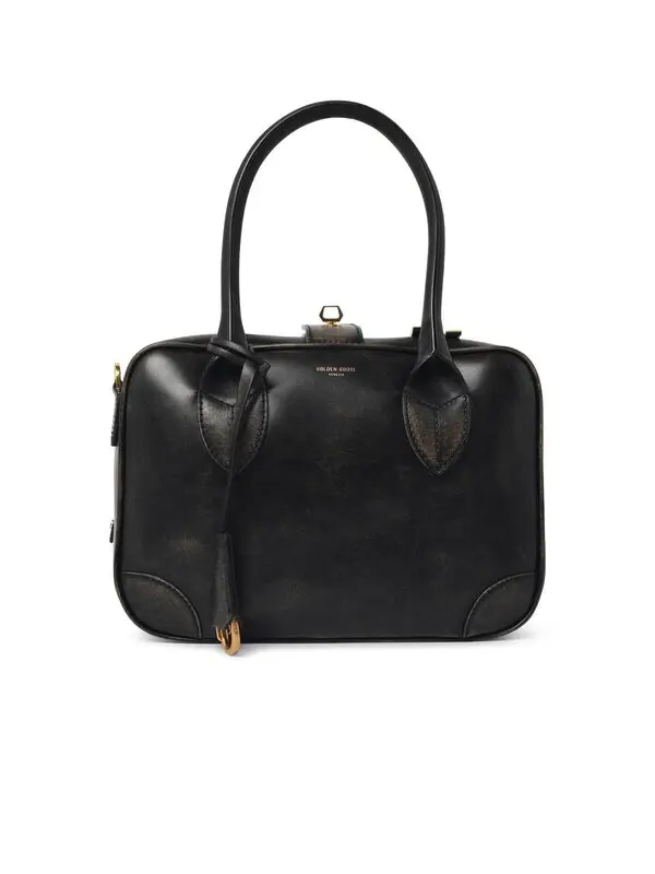 GOLDEN GOOSE Vintage 'vita New' Leather Bag - Black