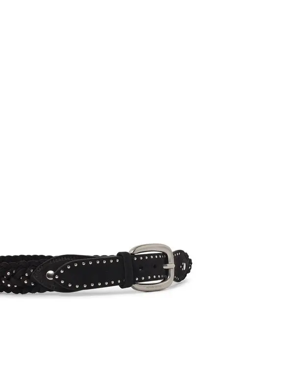 GOLDEN GOOSE Houston' Woven Suede Belt
