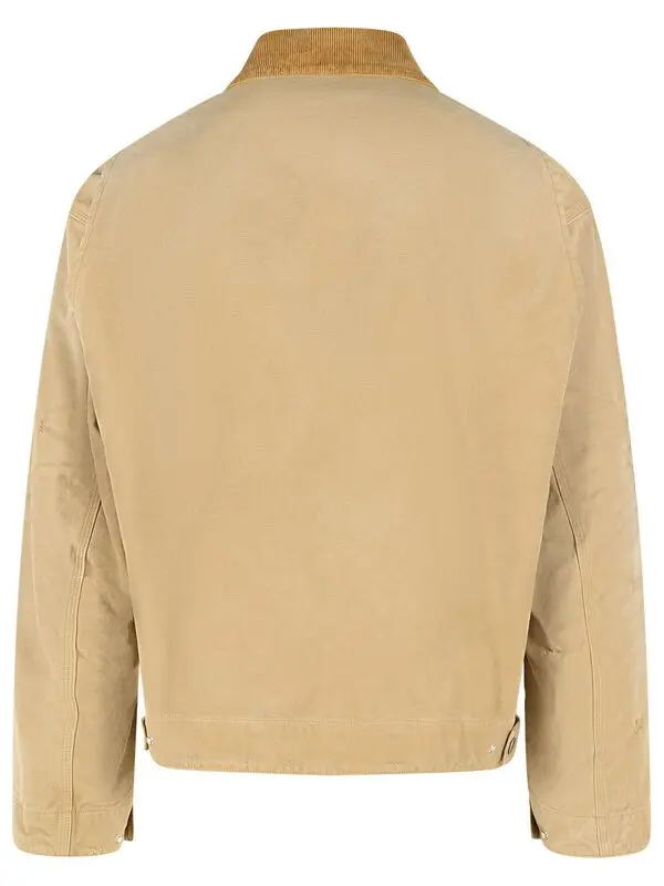 GOLDEN GOOSE Workwear' Reversible Beige Cotton Jacket