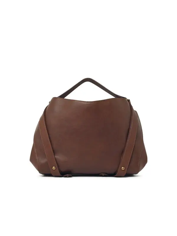 DIESEL® Large 'd-one' Bag In Treated Leather - Brown