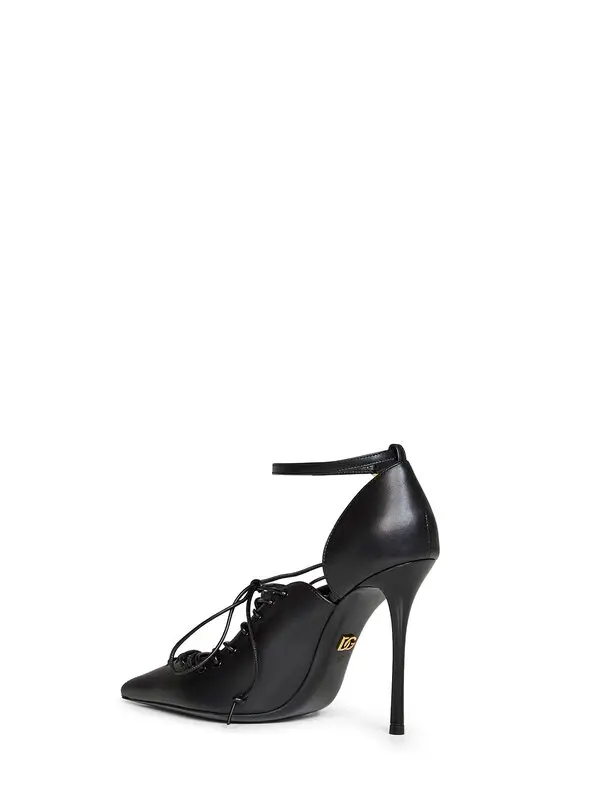 Dolce & Gabbana Black Calf Leather Pumps