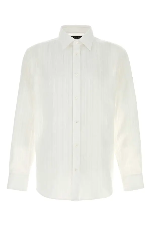 Gucci White Cotton Blend Shirt