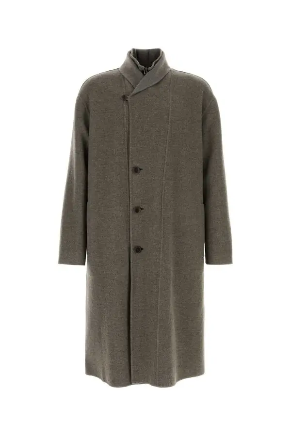 Giorgio Armani Grey Cashmere Blend Coat