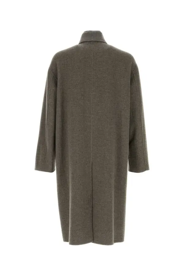 Giorgio Armani Grey Cashmere Blend Coat