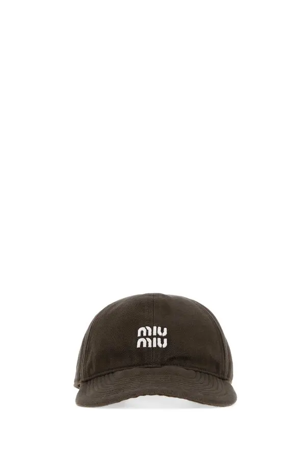 Miu Miu Mud Cotton Baseball Cap