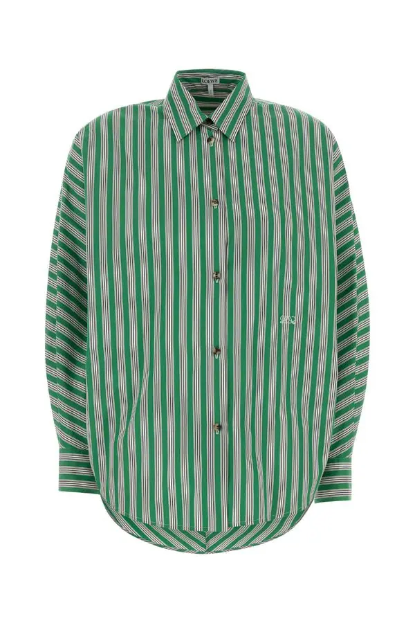 Loewe Embroidered Poplin Shirt - Multicolor