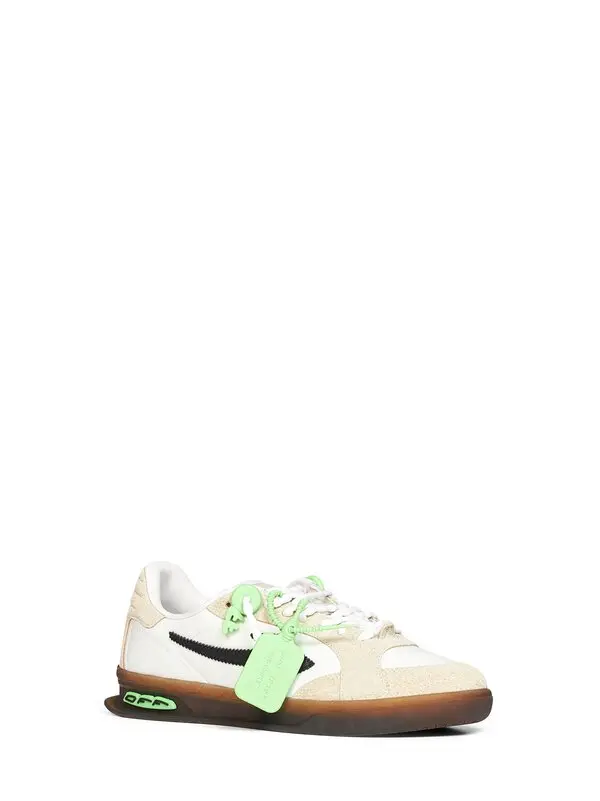 Off-White Brown Printed Calf Hair End Of Play Sneakers - Multicolor