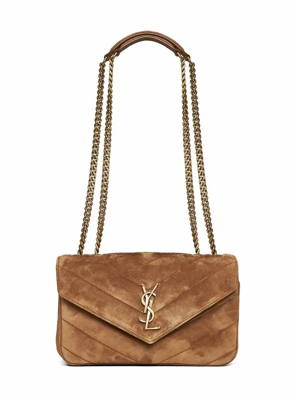 Saint Laurent Caramel Cognac Loulou Small Shoulder Bag - Multicolor