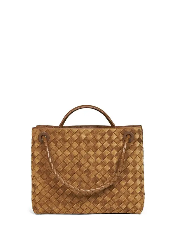 Bottega Veneta Dark Caramel 20 Andiamo Medium Handbag - Multicolor