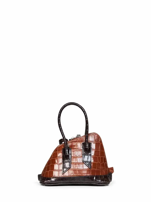 Attico Brown Superattico 10 Sant Ambroeus Mini Top Handle Bag - Multicolor
