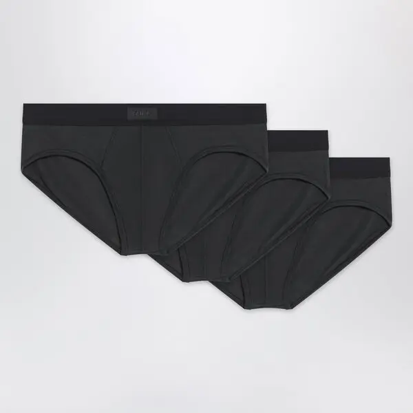 SKIMS Set Of 3 Stretch Cotton Mini Briefs With Fly