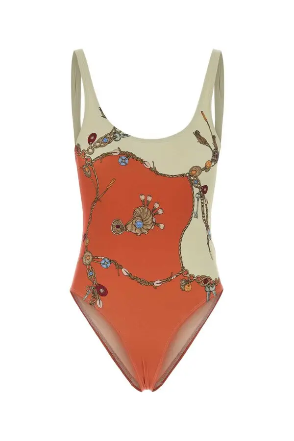 Versace Stretch Nylon Swimsuit Mini - Printed