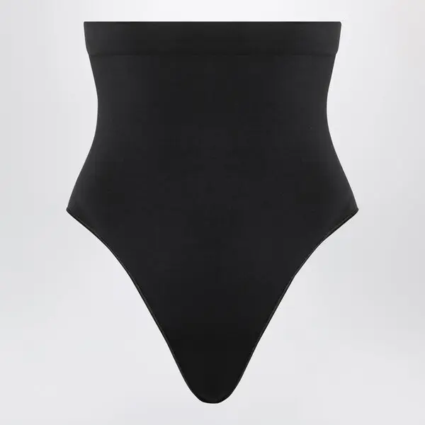SKIMS Seamless Sculpt High-waisted Shaping Thong - Black