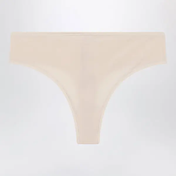 SKIMS Sand Thong In Stretch Fabric - Beige