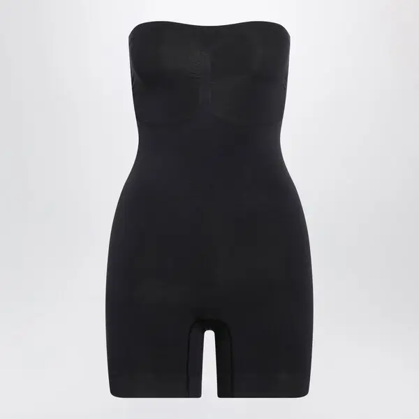 SKIMS Seamless Sculpt Strapless Mini Shaping Bodysuit - Black