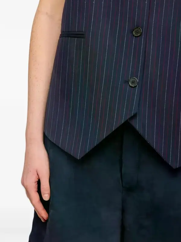 SEMICOUTURE Britney Pinstripe-pattern Waistcoat