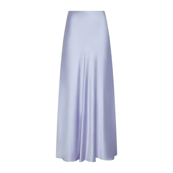 MARIETA YAN Marée Maxi Satin Skirt - Blue