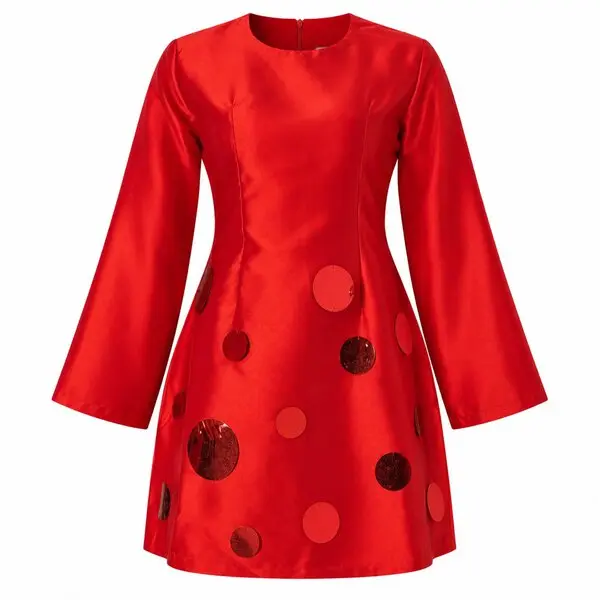 GNG VOGUE Alina Mikado Sequin Mini Dress