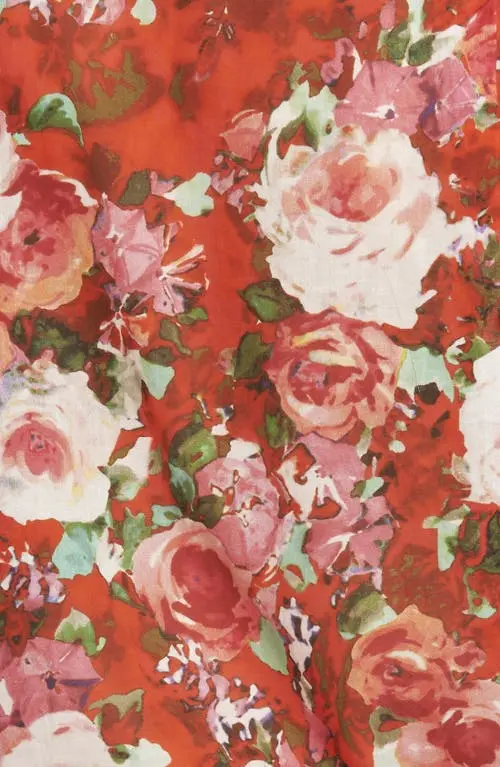 The Kooples Floral Print Cotton Blouse