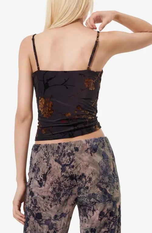 Desigual Floral Sleeveless Top - Brown