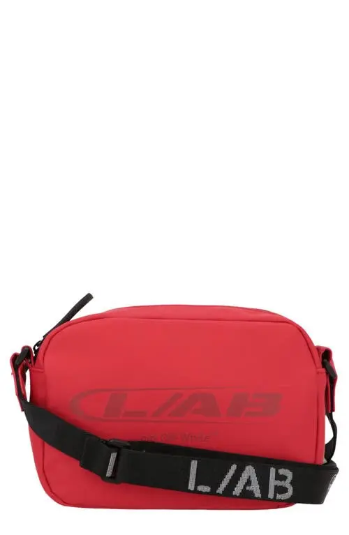 Off-White Avenue Faux Leather Crossbody Bag - Red