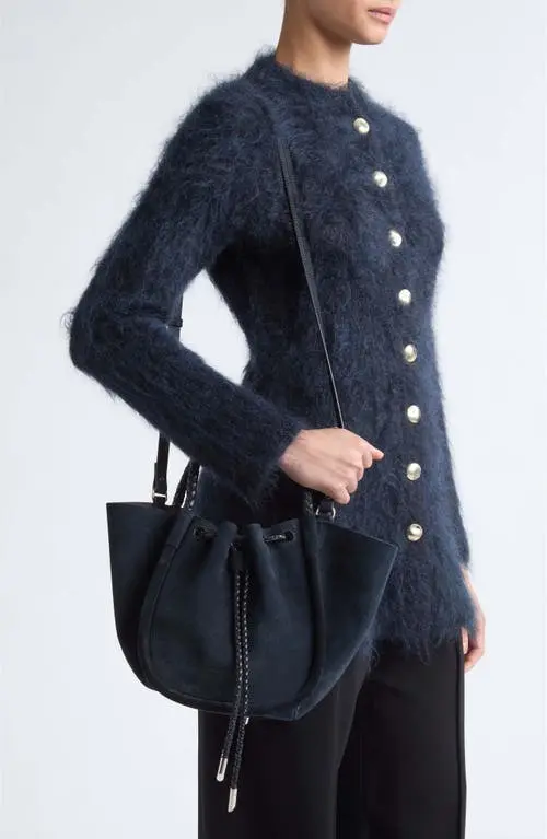 Proenza Schouler Small Ruched Suede Tote