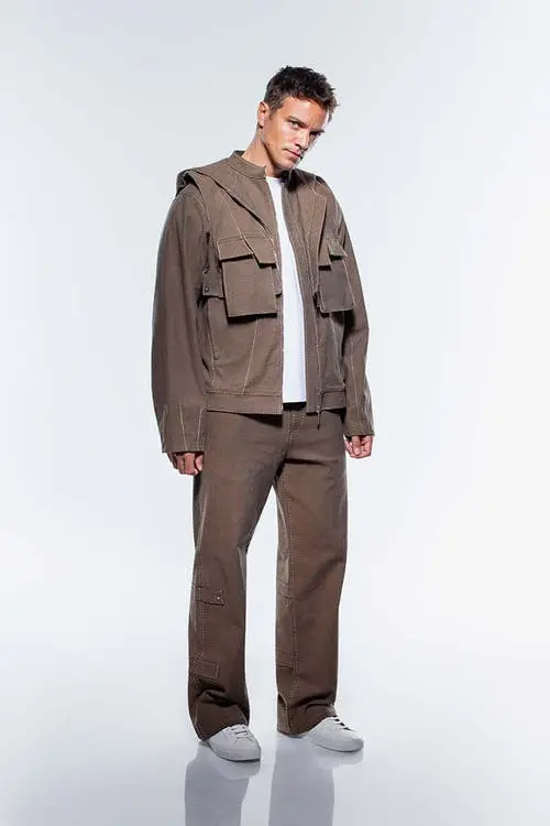 JENDUE Hardy Hooded Denim Jacket