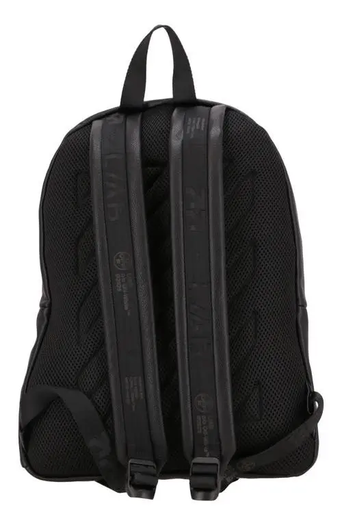 Off-White Faux Leather Backpack