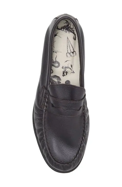 DUKE + DEXTER Ezra Leather Penny Loafer - Brown