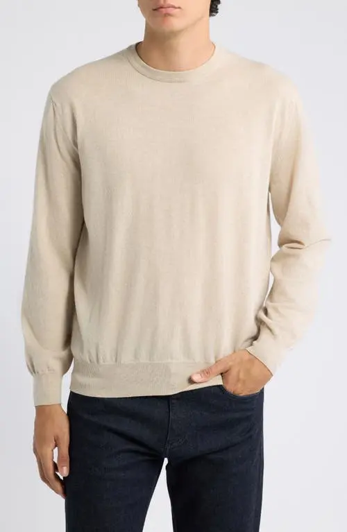 Canali Crewneck Cashmere Sweater - Beige