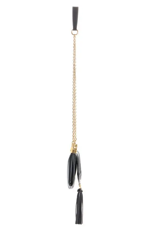 Chloé Marcie Foulard Leather Shoulder Bag - Black