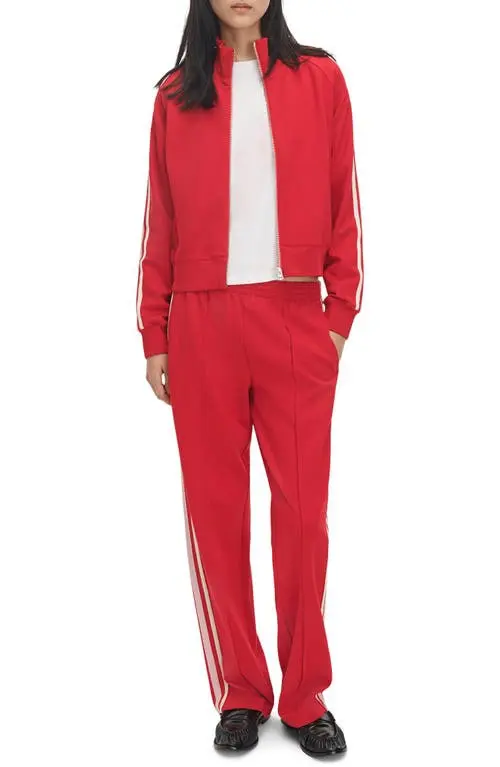 Rag & Bone Irina Mid Rise Wide Leg Ponte Track Pants