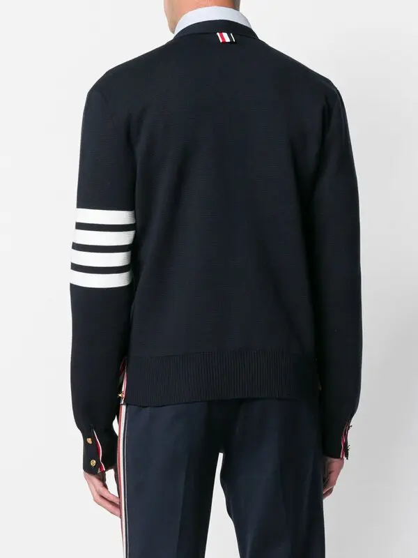 Thom Browne 4bar Cotton Cardigan