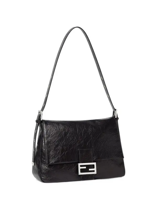 Fendi Flap 26325 Leather Shoulder Bag
