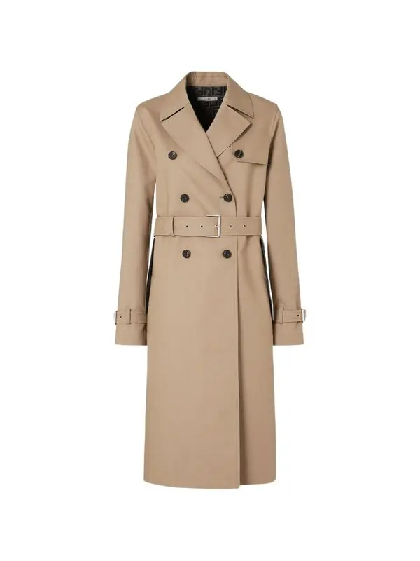 Fendi Cotton Blend Trench Coat - Multicolor