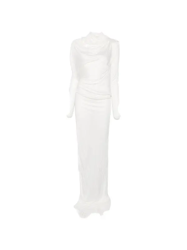 Gucci Draped Long Dress - Multicolor