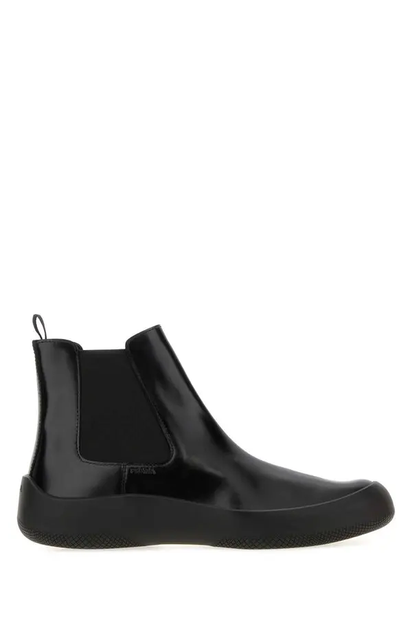 Prada Leather Ankle Boots