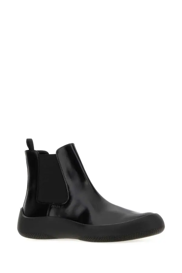 Prada Leather Ankle Boots