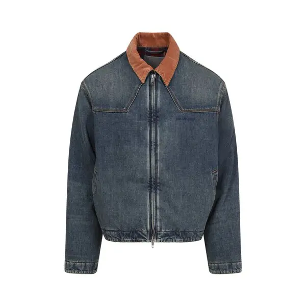 Balenciaga Denim Workwear Jacket - Blue