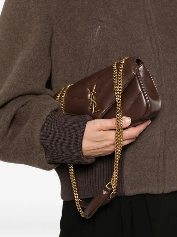 Saint Laurent Loulou Mini Suede Leather Shoulder Bag