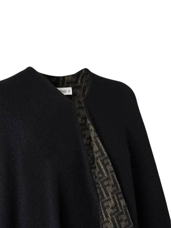 Fendi Ff Wool And Cahsmere Poncho