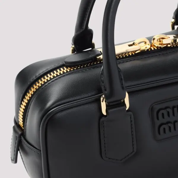 Miu Miu Arcadie Calf Leather Handbag - Black