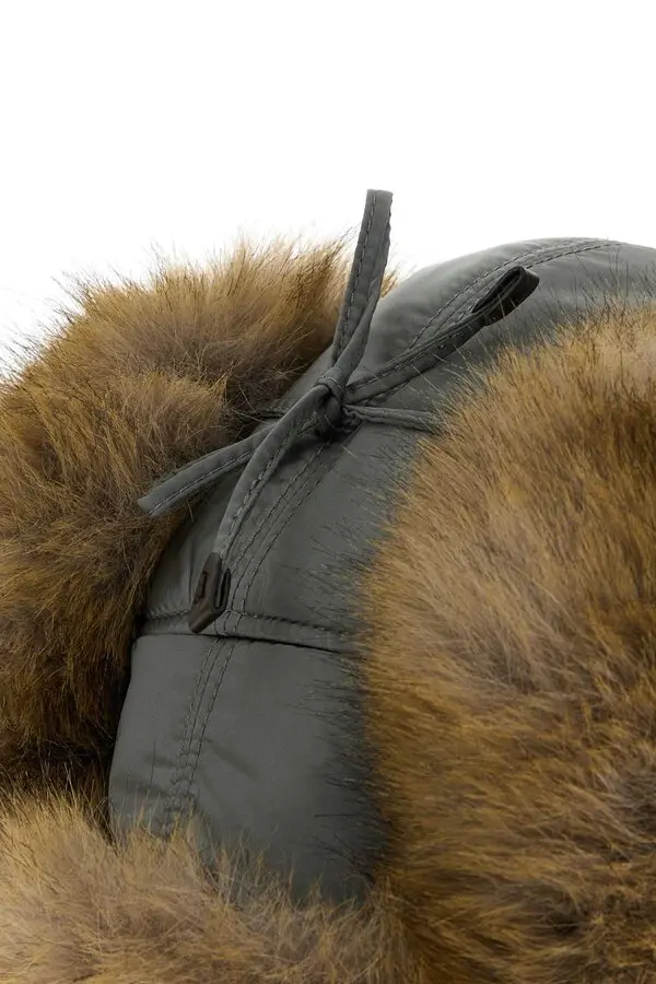 Miu Miu Dark Grey Nylon Hat