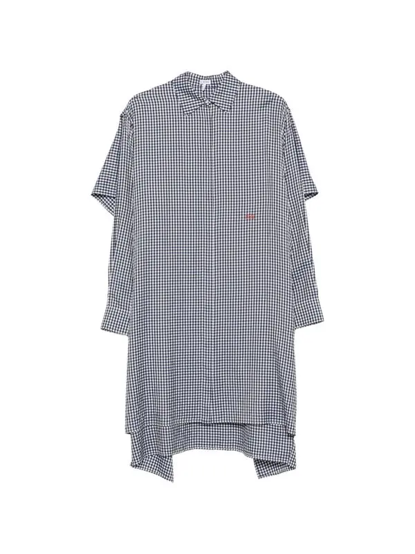 Loewe Silk Caped Dress - Multicolor