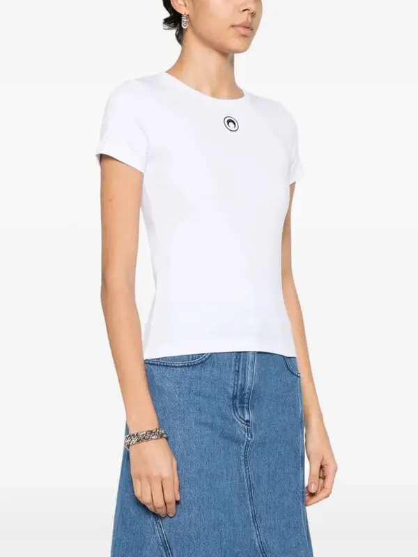 MARINE SERRE Logo Cotton T-shirt